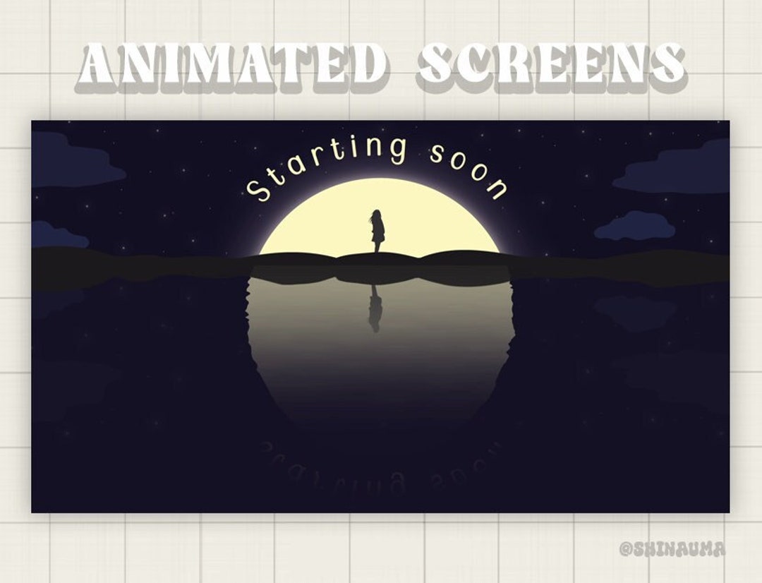 Animated Screens - Overlay Moon on Water - Etsy