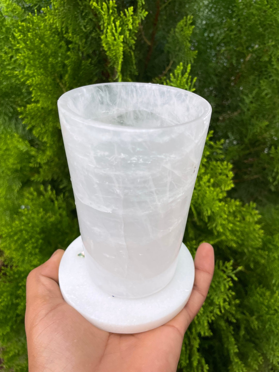 Natural Clear Quartz Cup |quartz Crystal Cup | Crystal Bowl | Reiki ...