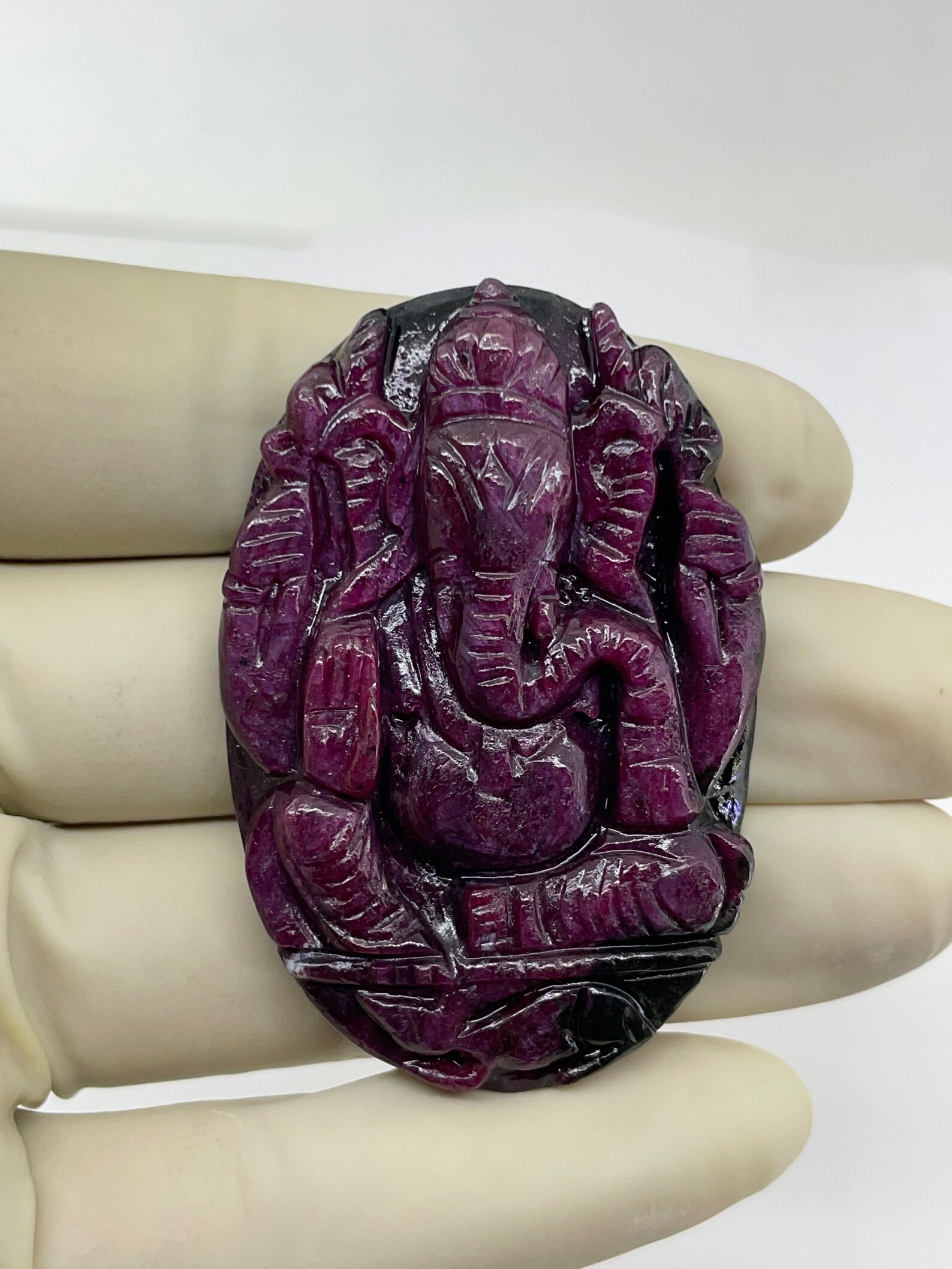 Natural Ruby Ganesha Idol, Lord Ganesha Ji Statue, Spiritual Gifts ...