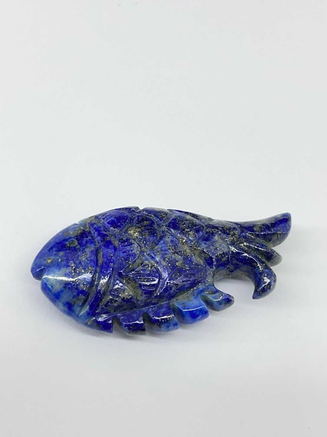 Lapis Lazuli Fish Carving, Fish Shape Gemstone for Jewelry, Fancy ...