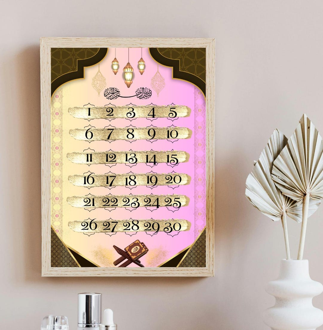 Ramadan Calendar 2025, Ramadan Tracker, Ramadan Calendar Kids ...