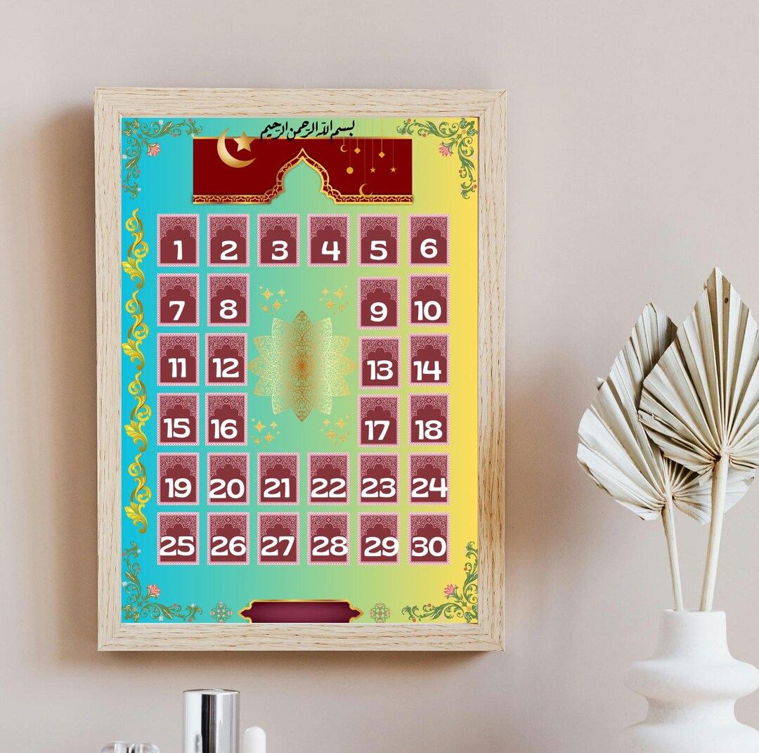 Ramadan Calendar 2025, Ramadan Tracker 3, Ramadan Calendar Kids ...