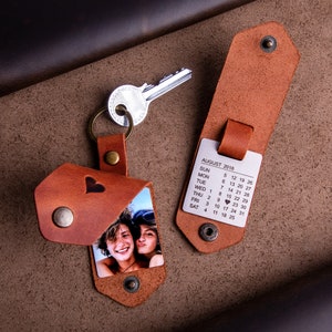 Man Accessory - Leather Keychain With Photo, Personalized Gifts for Him ...