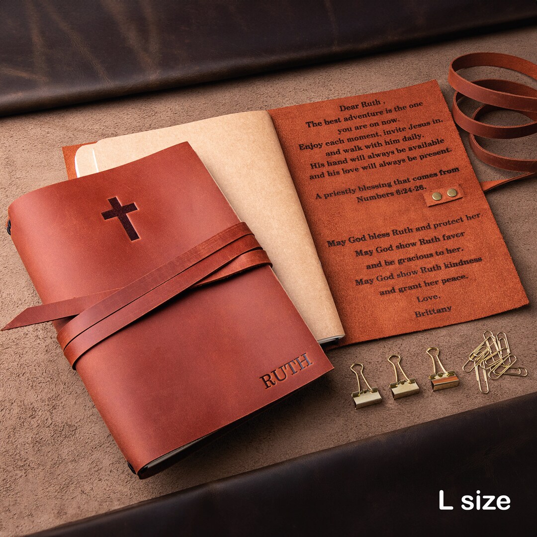 Gifts for Christian Women, Leather Bound Journal, Religious Gift for ...
