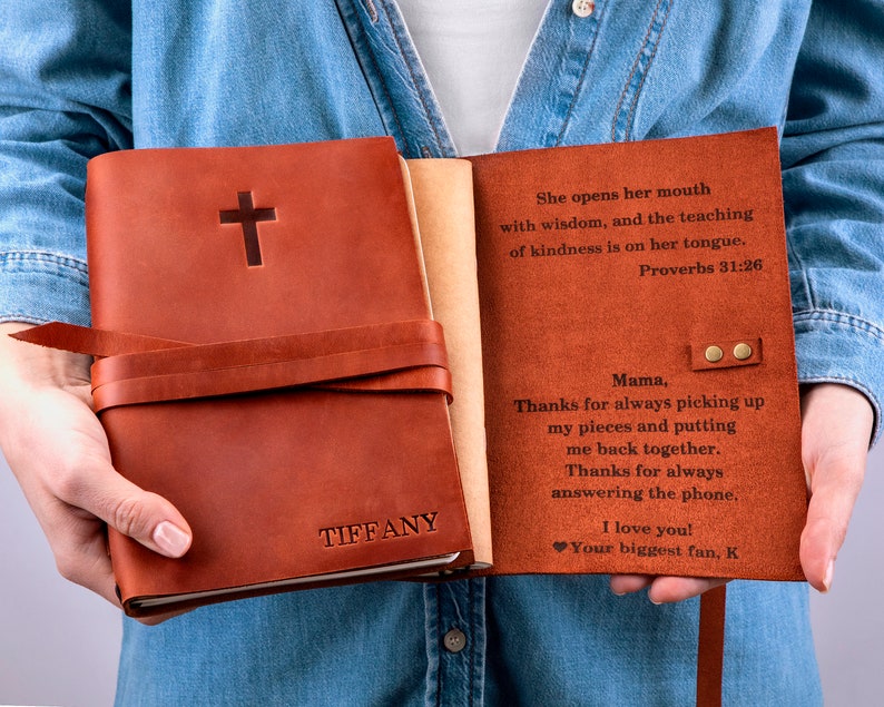Pastor Leather Journal Notebook Religious Men Gift Womens - Etsy