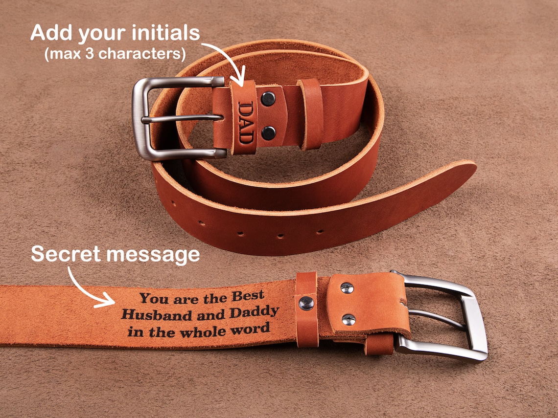 Custom Leather Handmade Belts for Men Personalized Mens - Etsy