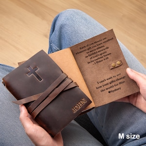 Pastor Leather Journal Notebook, Religious Men Gift, Womens Prayer ...