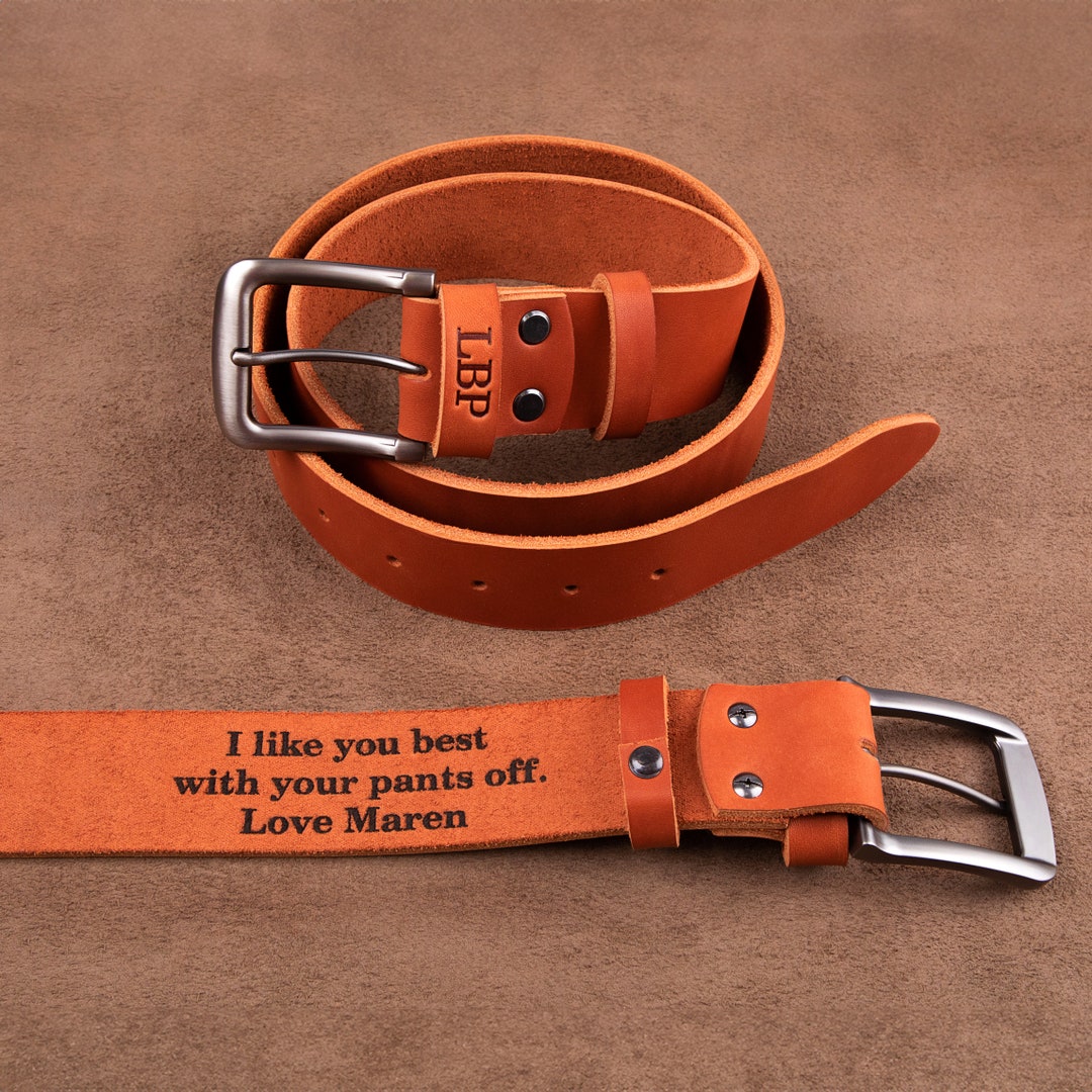 Custom Leather Handmade Belts for Men, Personalized Mens Leather Belts ...