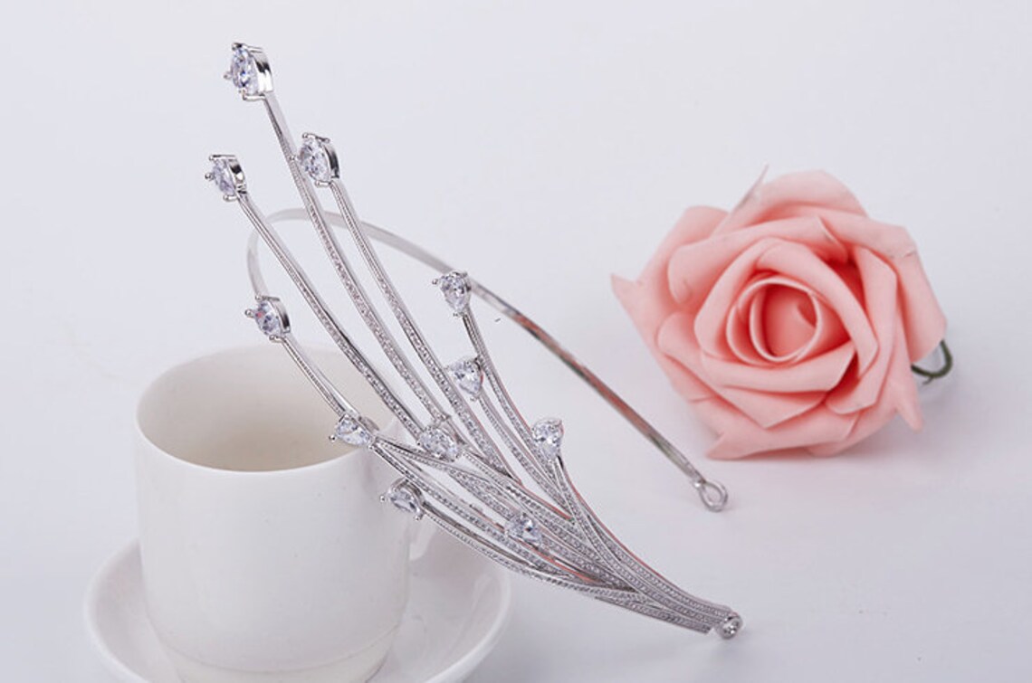 Wedding Crown Wedding Tiara Princess Crown Bridal Tiara - Etsy UK
