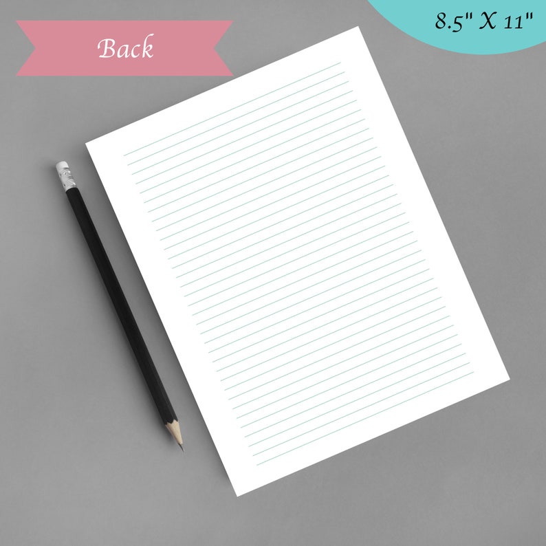 Floral Anchor Printable Writing Sheets | Writing Paper | Stationery | 8 ...