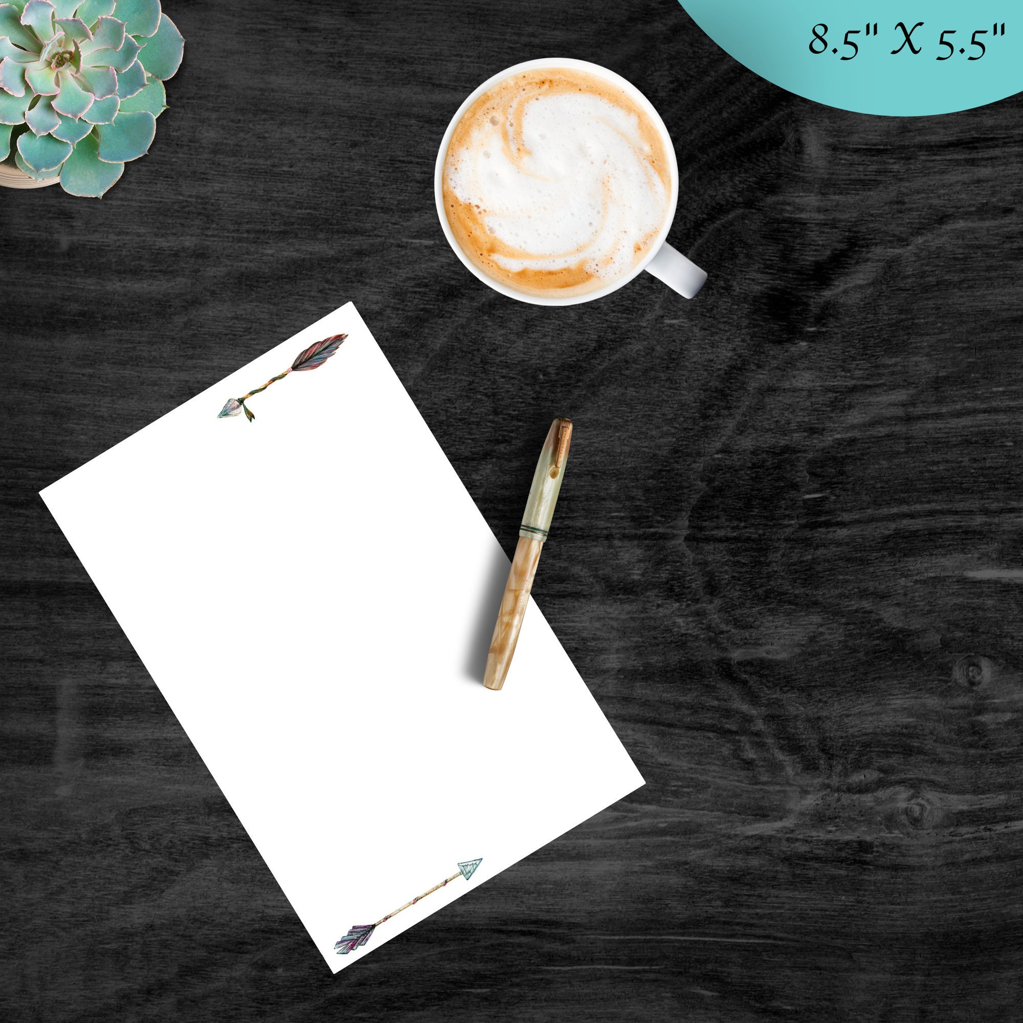 Boho Arrows Printable Writing Sheets | Writing Paper | Pretty ...