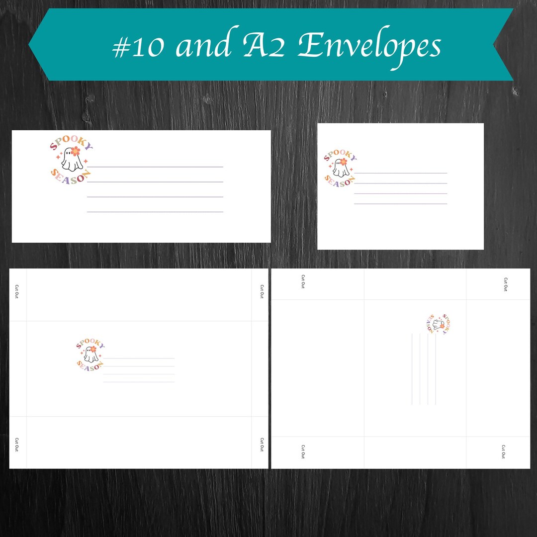 Spooky Season Printable Envelopes | Writing Paper | Pretty Stationery ...