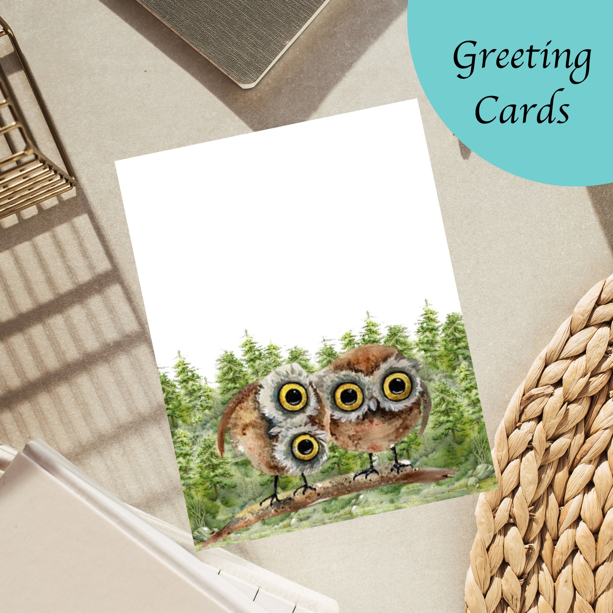 Owls Printable Stationery Kit | Writing Paper, Envelopes, Notecards ...