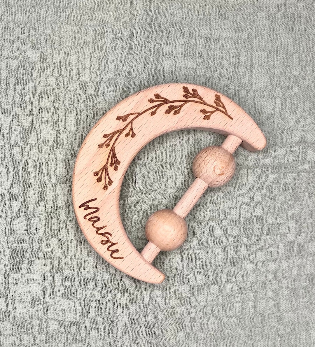 Personalized Wooden Rattles Custom Baby Name Engraved Baby - Etsy