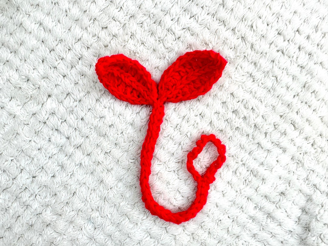 Sproot Crochet Pattern, Sprout Crochet Pattern, Crochet Sprout Leaf ...