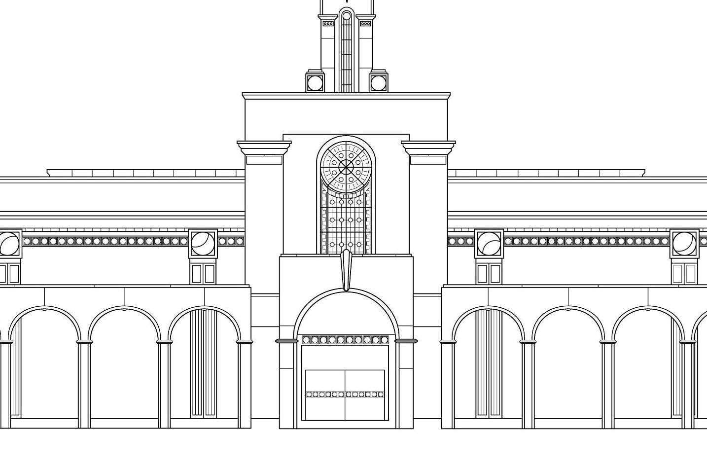 Digital Bountiful Temple, Vector, Digital Use, Glowforge, LDS Temple ...