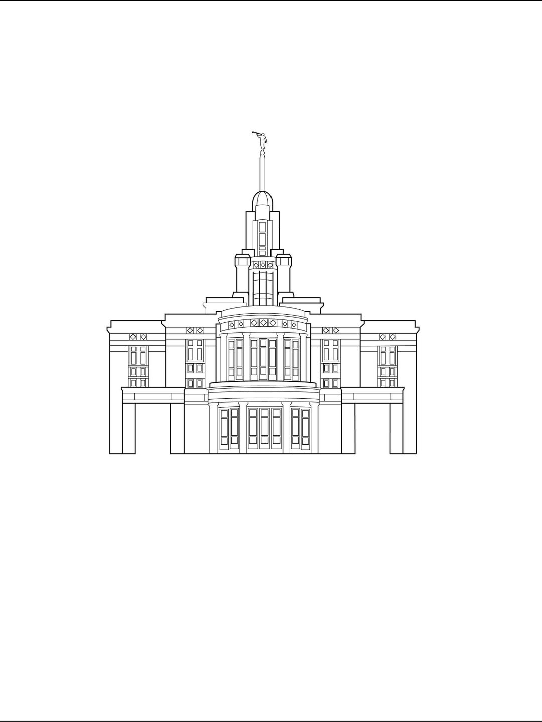 Digital Payson Temple, Vector Image, Digital Use, Glowforge, Clipart ...