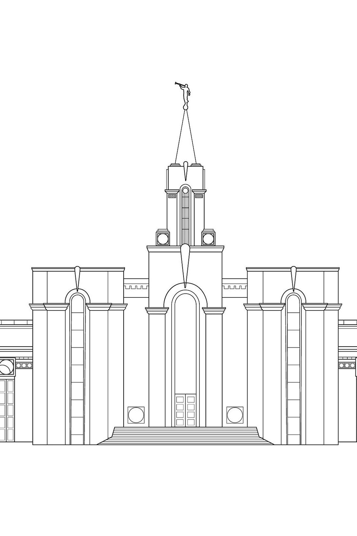 Digital Bountiful Temple, Vector, Digital Use, Glowforge, LDS Temple ...