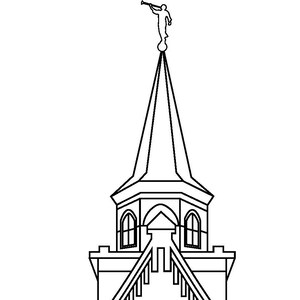 Printable Coloring Page LDS Provo City Center, General Conference ...