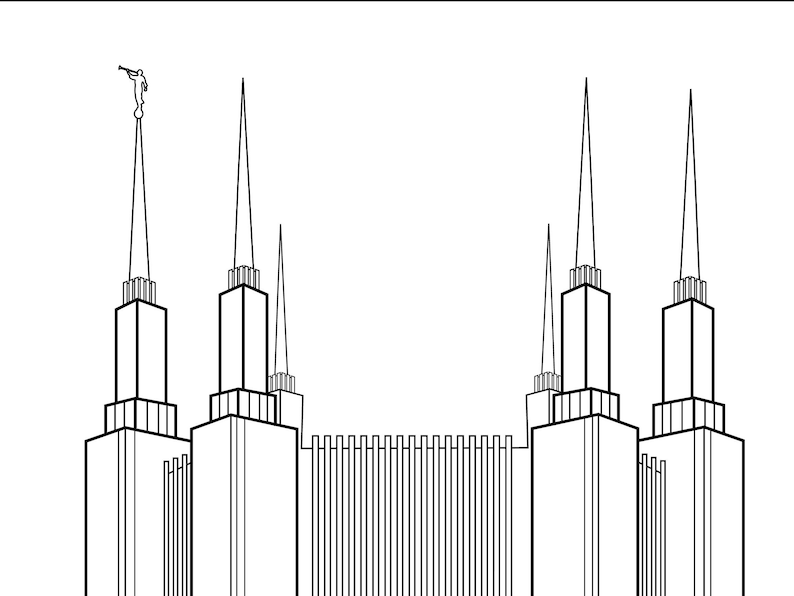 Washington DC Temple Vector, LDS Temple Art (svg, Png, Pdf) - Etsy