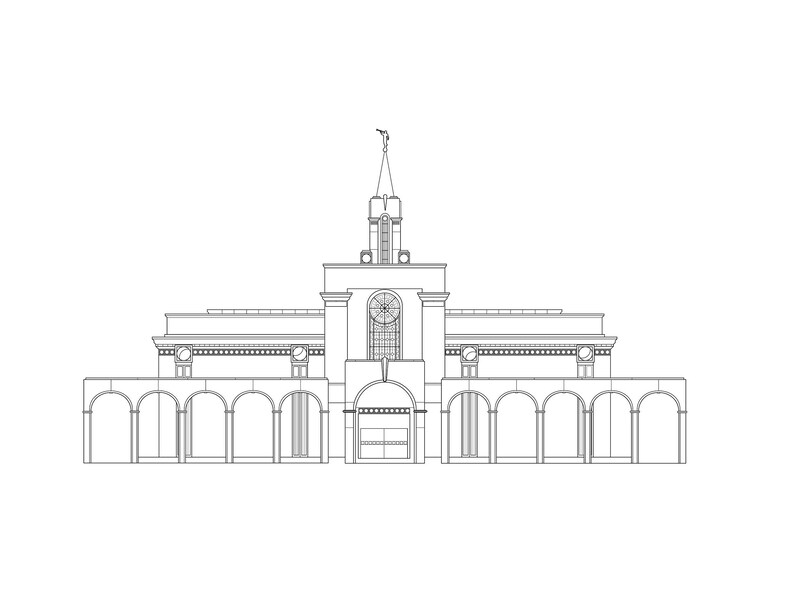 Digital Bountiful Temple, Vector, Digital Use, Glowforge, LDS Temple ...