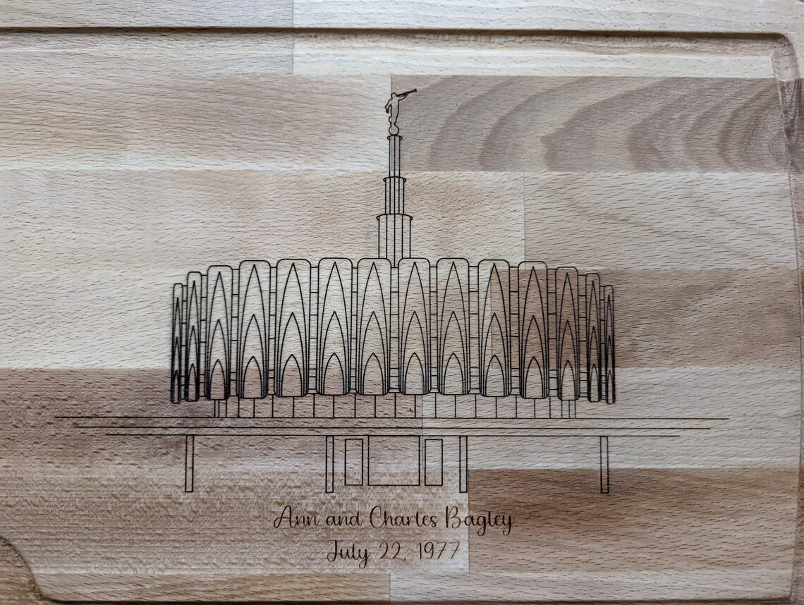 Digital Provo Temple, Engraving Glowforge File, Line Art, Pdf, Svg, Png ...