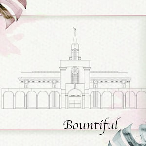 Digital Bountiful Temple, Vector, Digital Use, Glowforge, LDS Temple ...