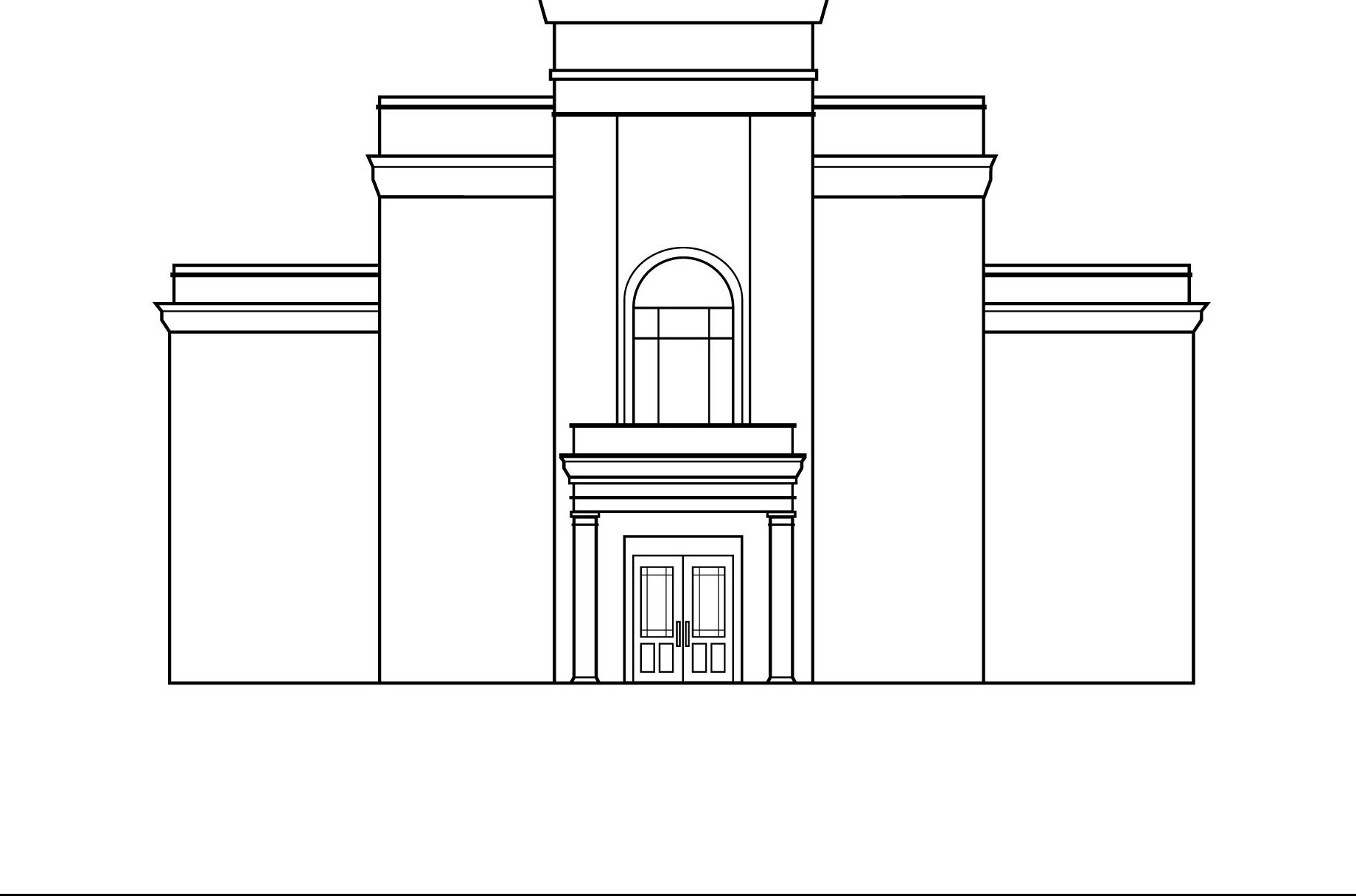 Digital Star Valley Wyoming Temple Vector, LDS Temple Art, Glowforge ...