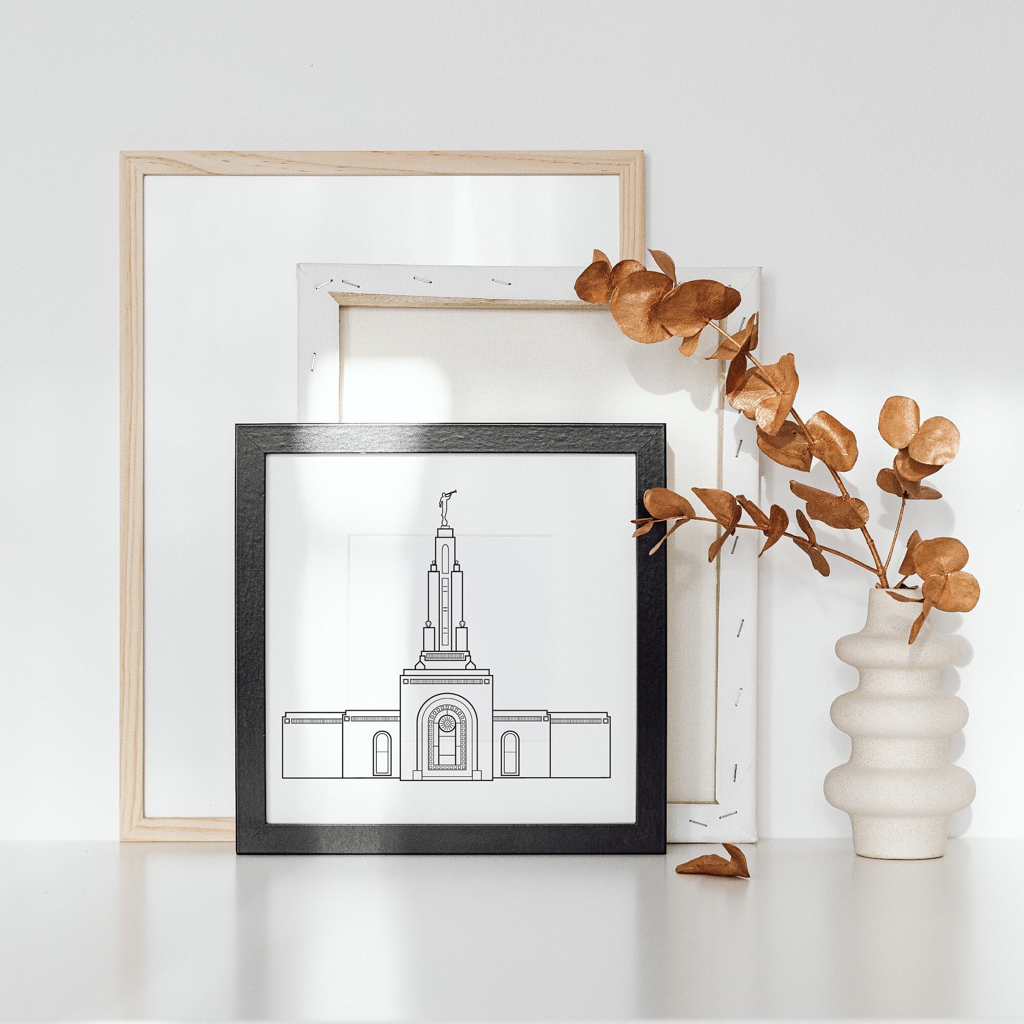 Digital Redlands Temple, Vector Image, Digital Use, Glowforge, Clip Art ...