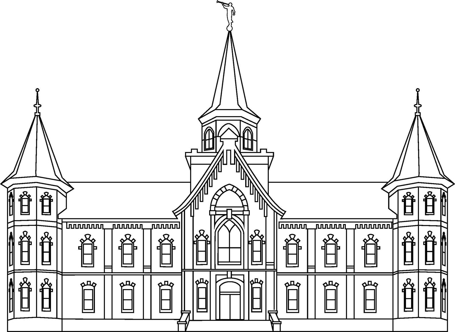 Printable Coloring Page LDS Provo City Center, General Conference ...