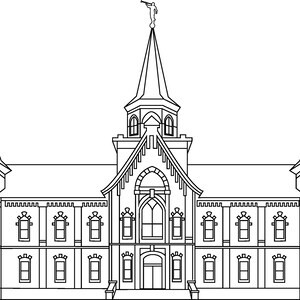 Printable Coloring Page LDS Provo City Center, General Conference ...