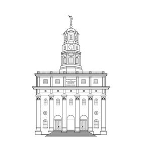 Digital Nauvoo Temple, Vector, Digital Use, Glowforge, Clipart, SVG ...