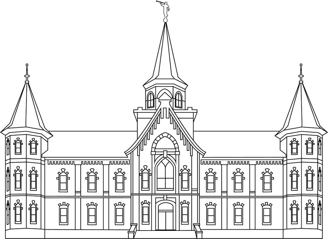 Digital Provo City Center Temple Vector Digital Use - Etsy