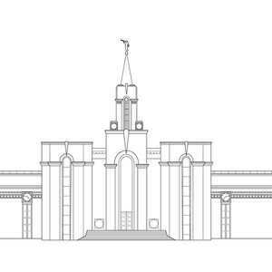 Digital Bountiful Temple, Vector, Digital Use, Glowforge, LDS Temple ...