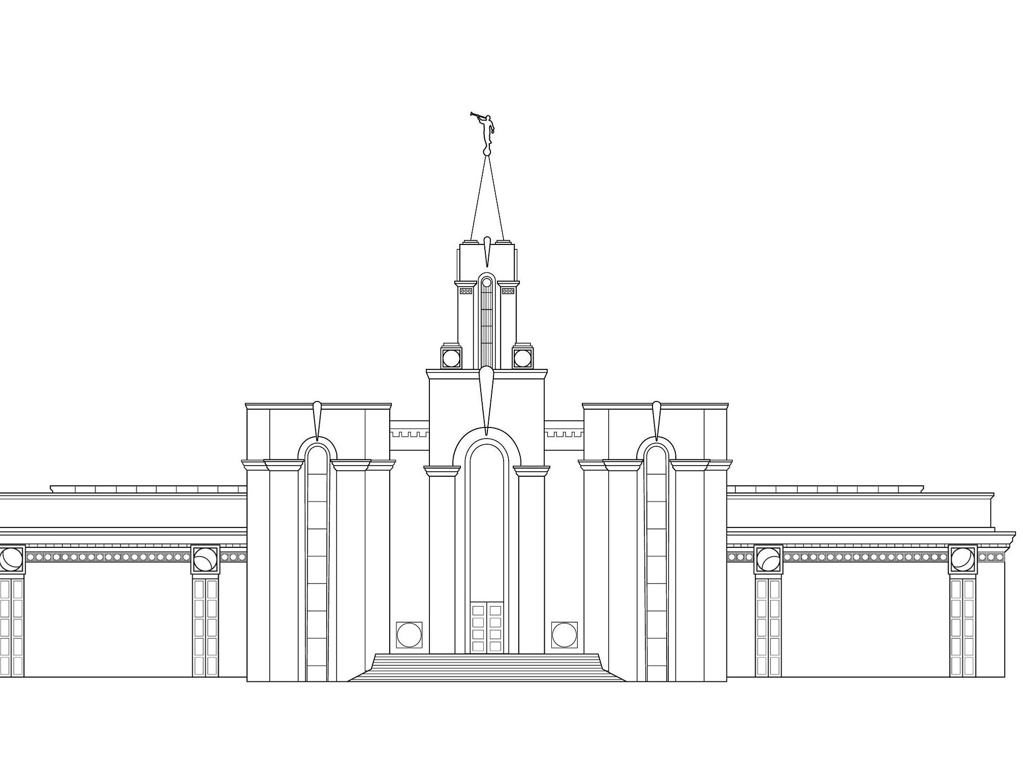 Digital Bountiful Temple, Vector, Digital Use, Glowforge, LDS Temple ...