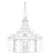 Digital Richmond Virginia LDS Temple Vector, LDS Temple Art, Glowforge ...