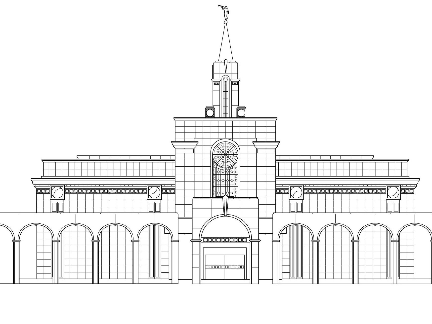 Digital Bountiful Temple, Vector, Digital Use, Glowforge, LDS Temple ...