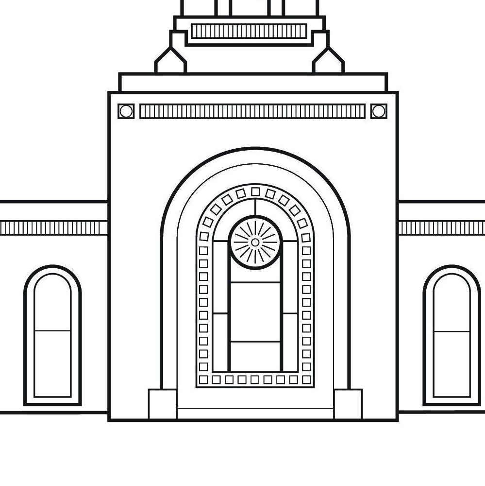 Digital Redlands Temple, Vector Image, Digital Use, Glowforge, Clip Art ...