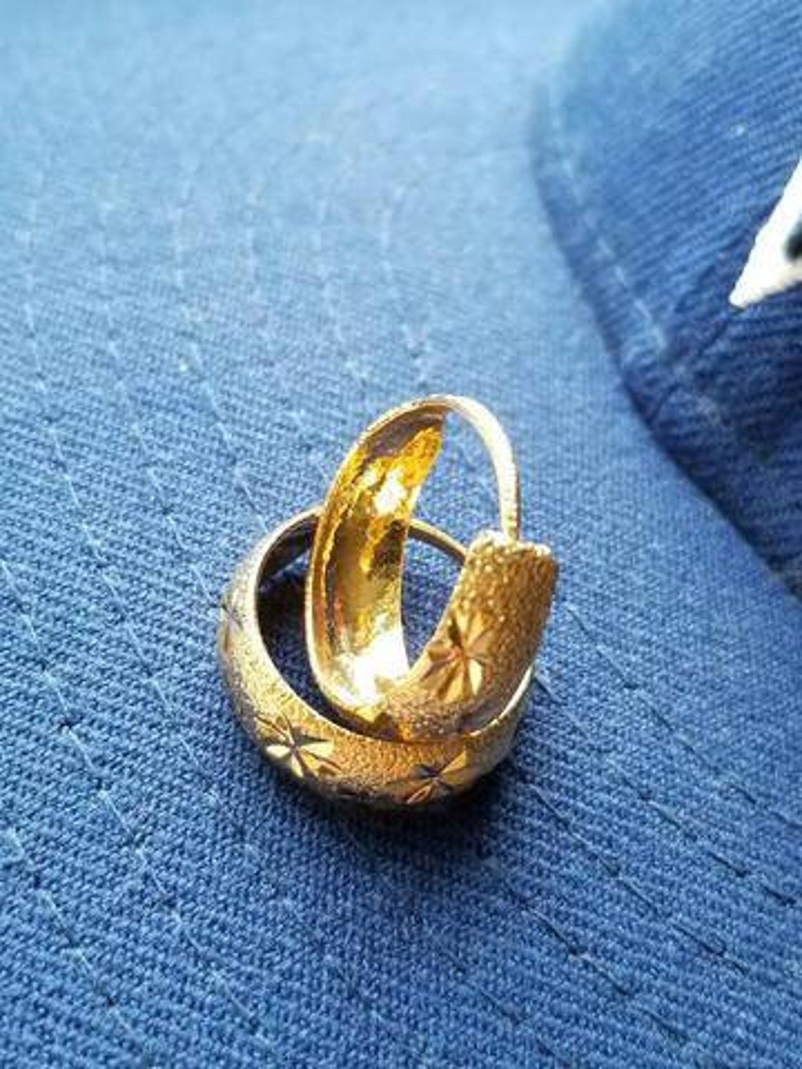 18k Gold Titanium Nattiyan Hoop Earrings Karan Aujla Nattiyan - Etsy