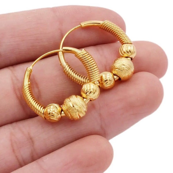 Mens Bali Hoops - Etsy