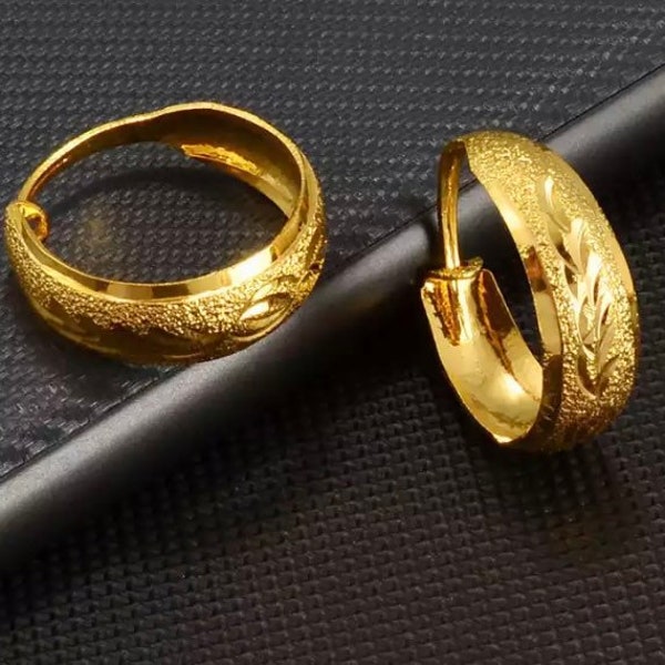 Indian Punjabi Gold Hoop Earrings - Etsy