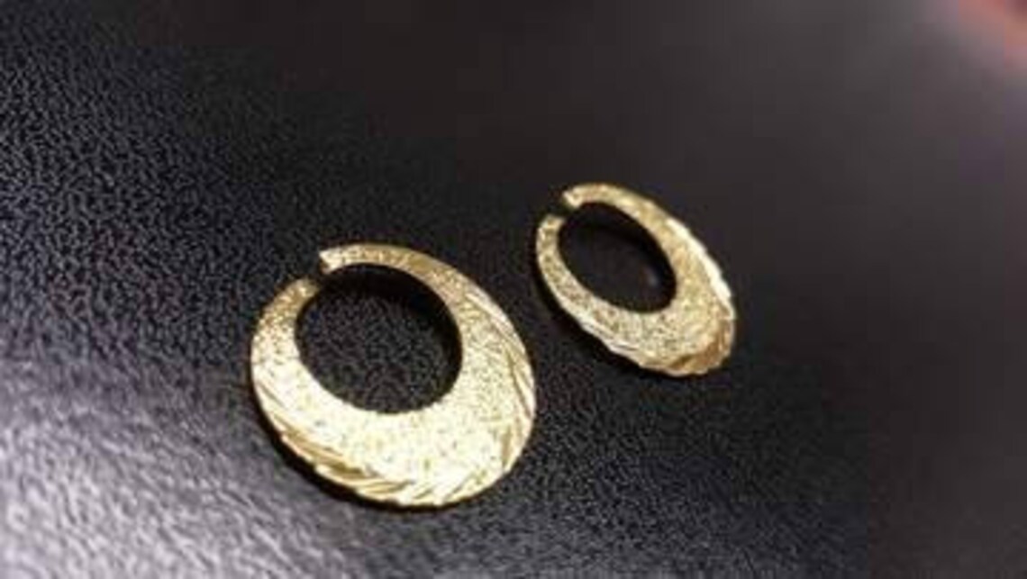 18k Gold Nattiyan Hoop Earrings Karan Aujla Nattiyan - Etsy UK