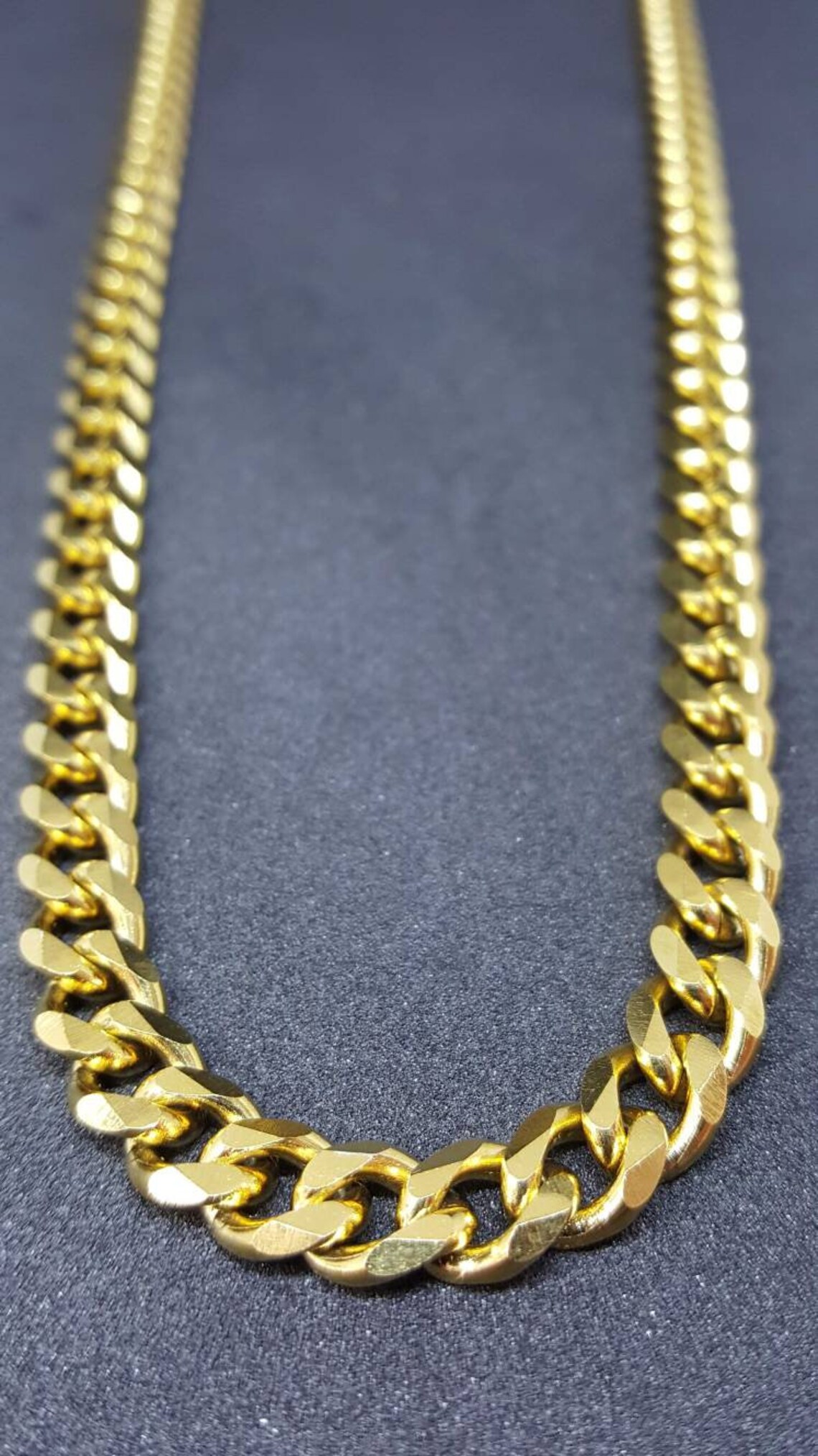 18k Gold Titanium Chain 18k Gold Chains Waterproof Gold - Etsy