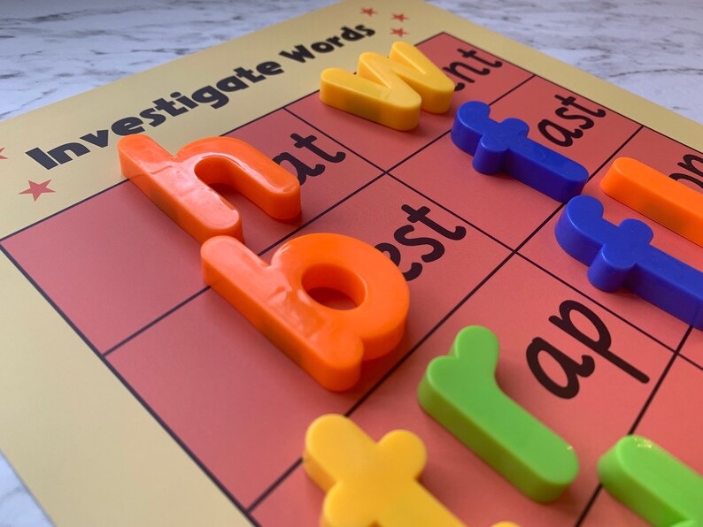 Spelling Learning Box 4 Sound Words - Etsy