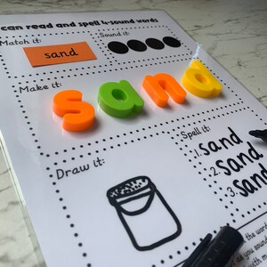Spelling Learning Box 4 Sound Words - Etsy