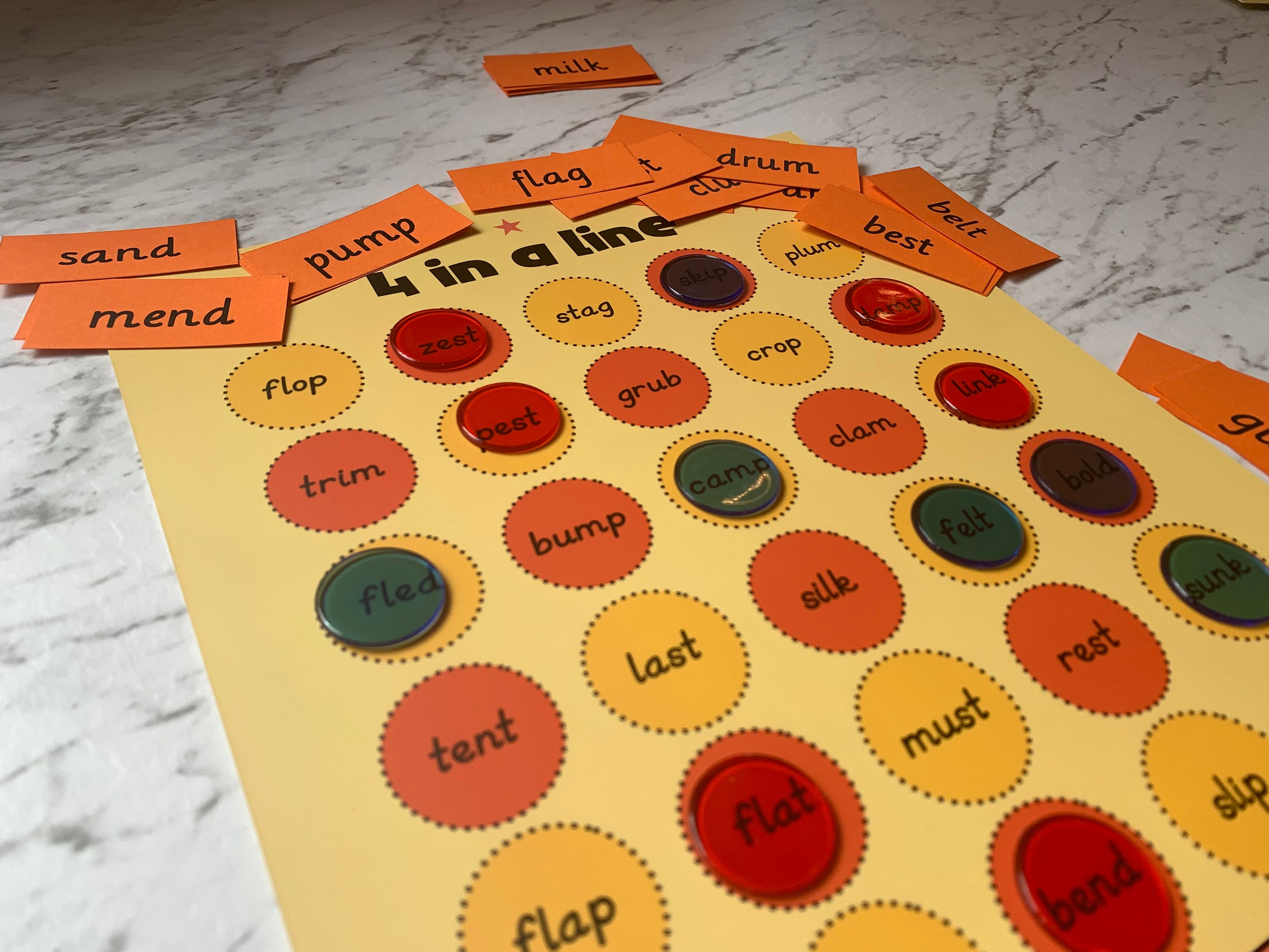 Spelling Learning Box 4 Sound Words - Etsy