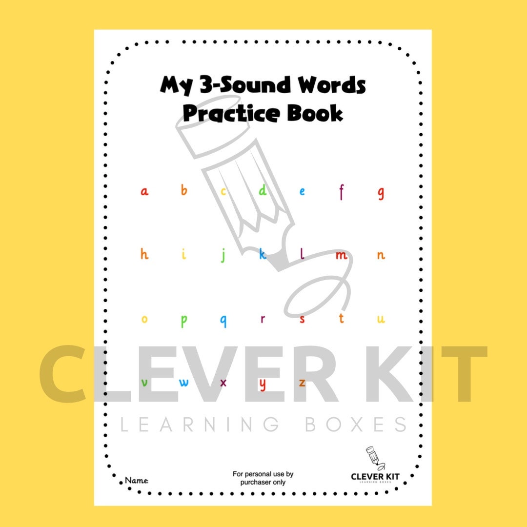 Spelling Booklet CVC/ 3 Sound Words - Etsy UK