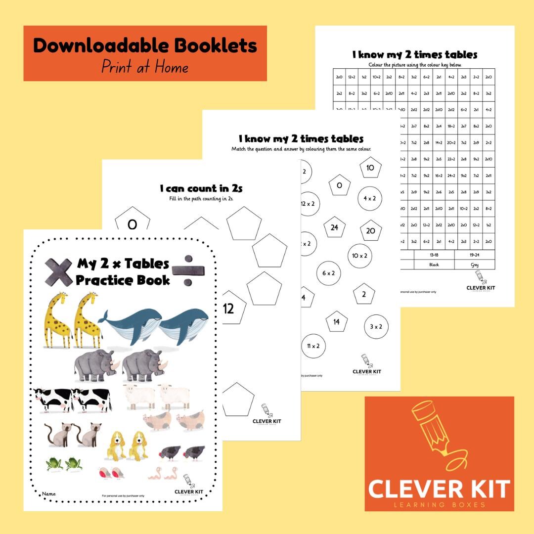 2 X Tables Activity Booklet - Etsy