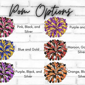 Custom Cheer Pom With Name Ready to Press Sublimation - Etsy