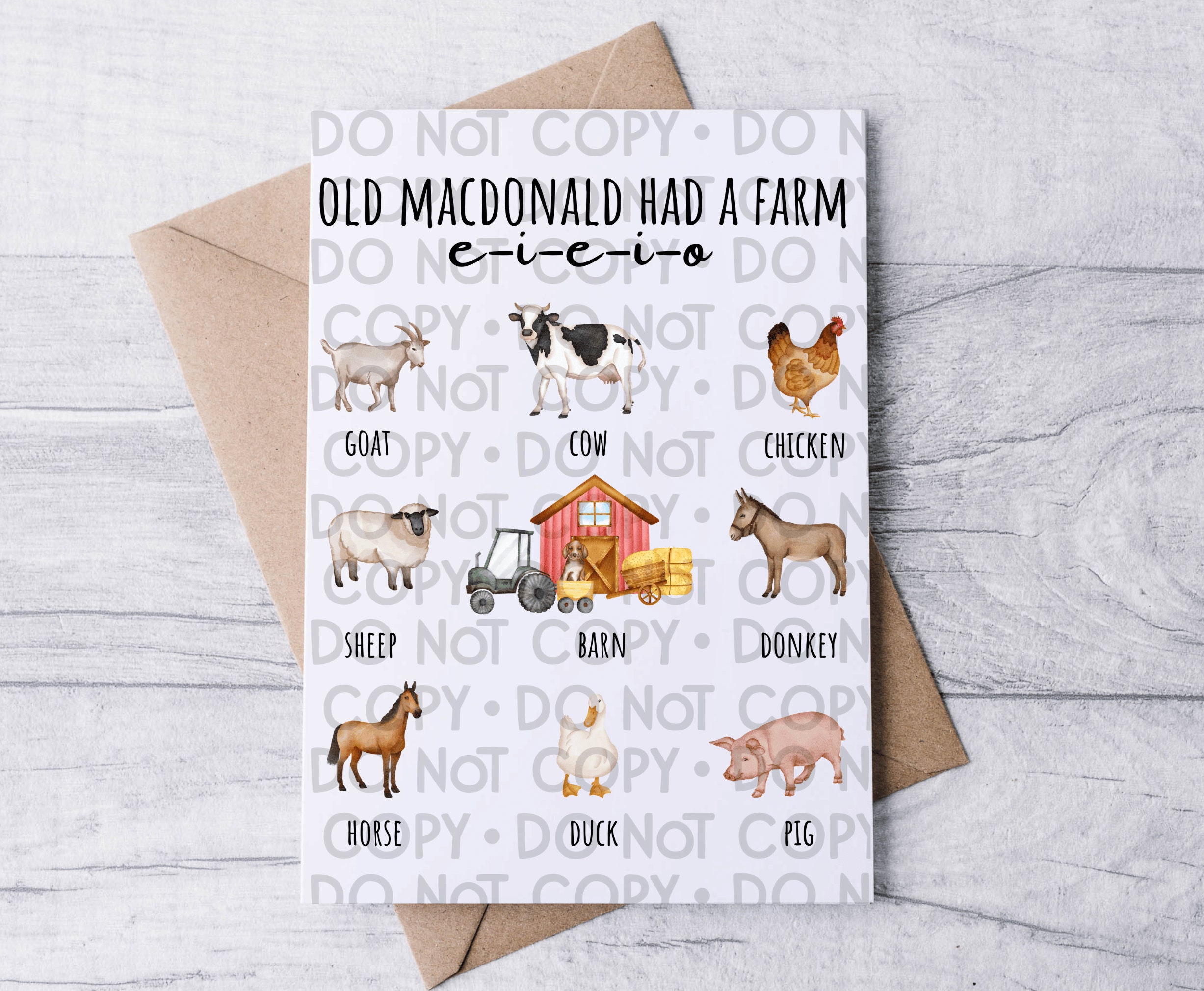Old Macdonald Had A Farm Ready to Press Sublimation - Etsy